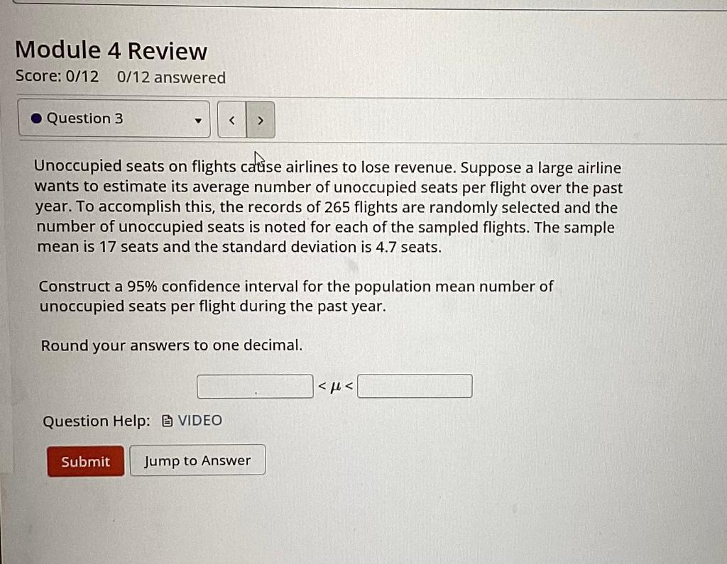 Solved Module 4 Review Score: 0/120/12 answered Unoccupied | Chegg.com