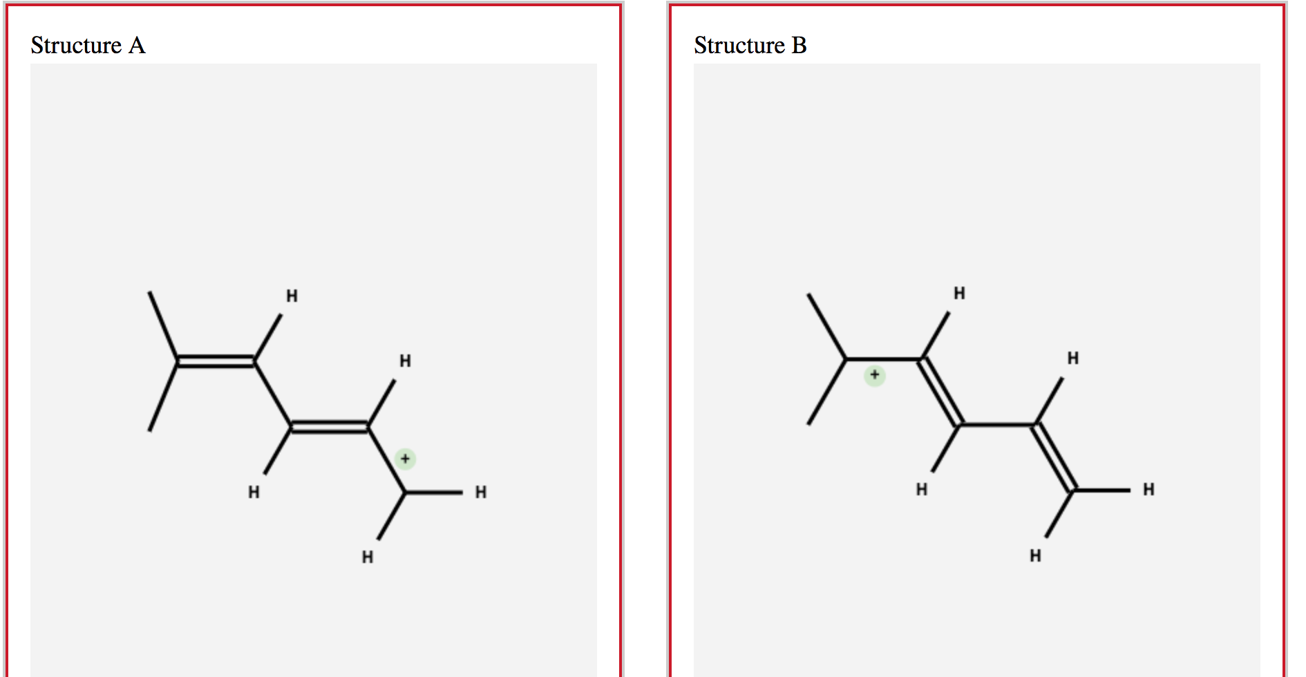 Solved Three resonance structures are possible for the | Chegg.com