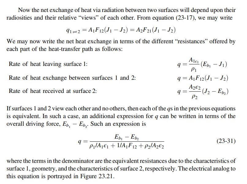 Solved RADIANT HEAT TRANSFER BETWEEN GRAY SURFACES In the | Chegg.com
