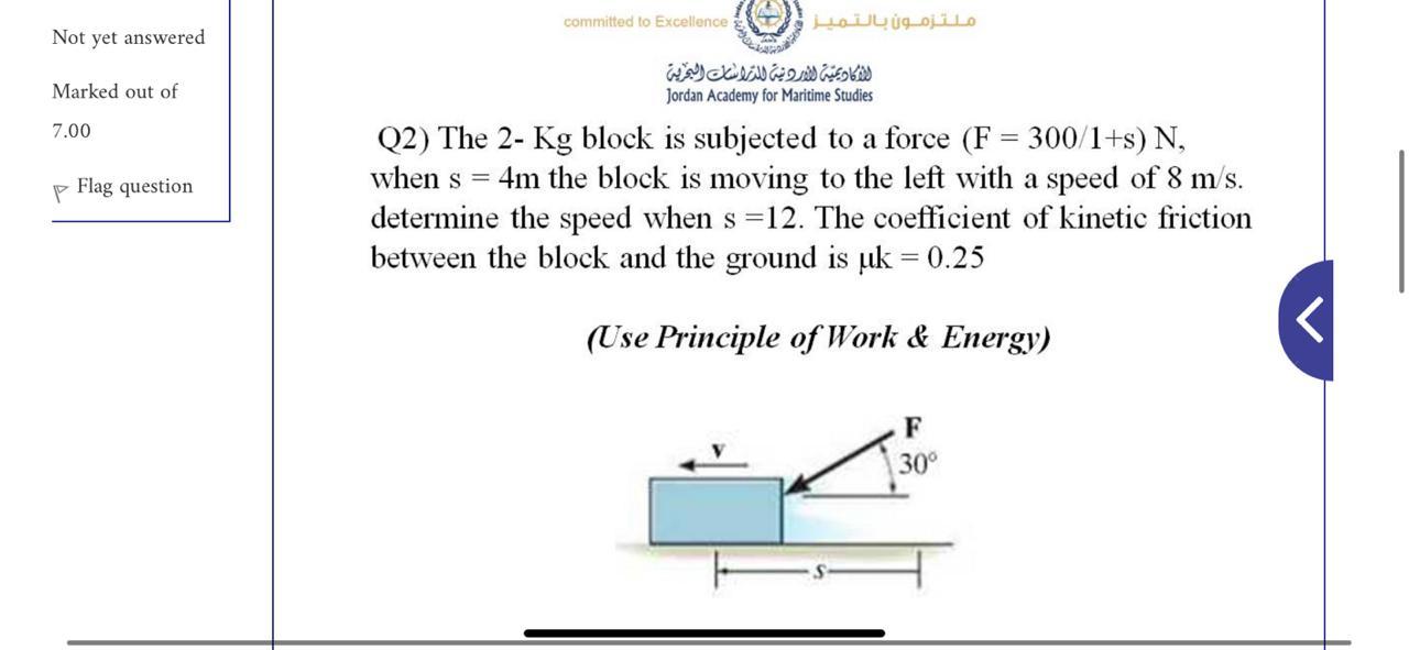 Solved I want a solution on the way to work and energy | Chegg.com