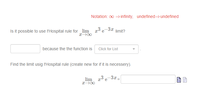 Solved Notation: ∞⇒ infinity, undefined ⇒ undefined Is it | Chegg.com