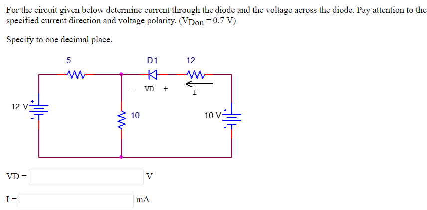 Solved For the circuit given below determine current through | Chegg.com