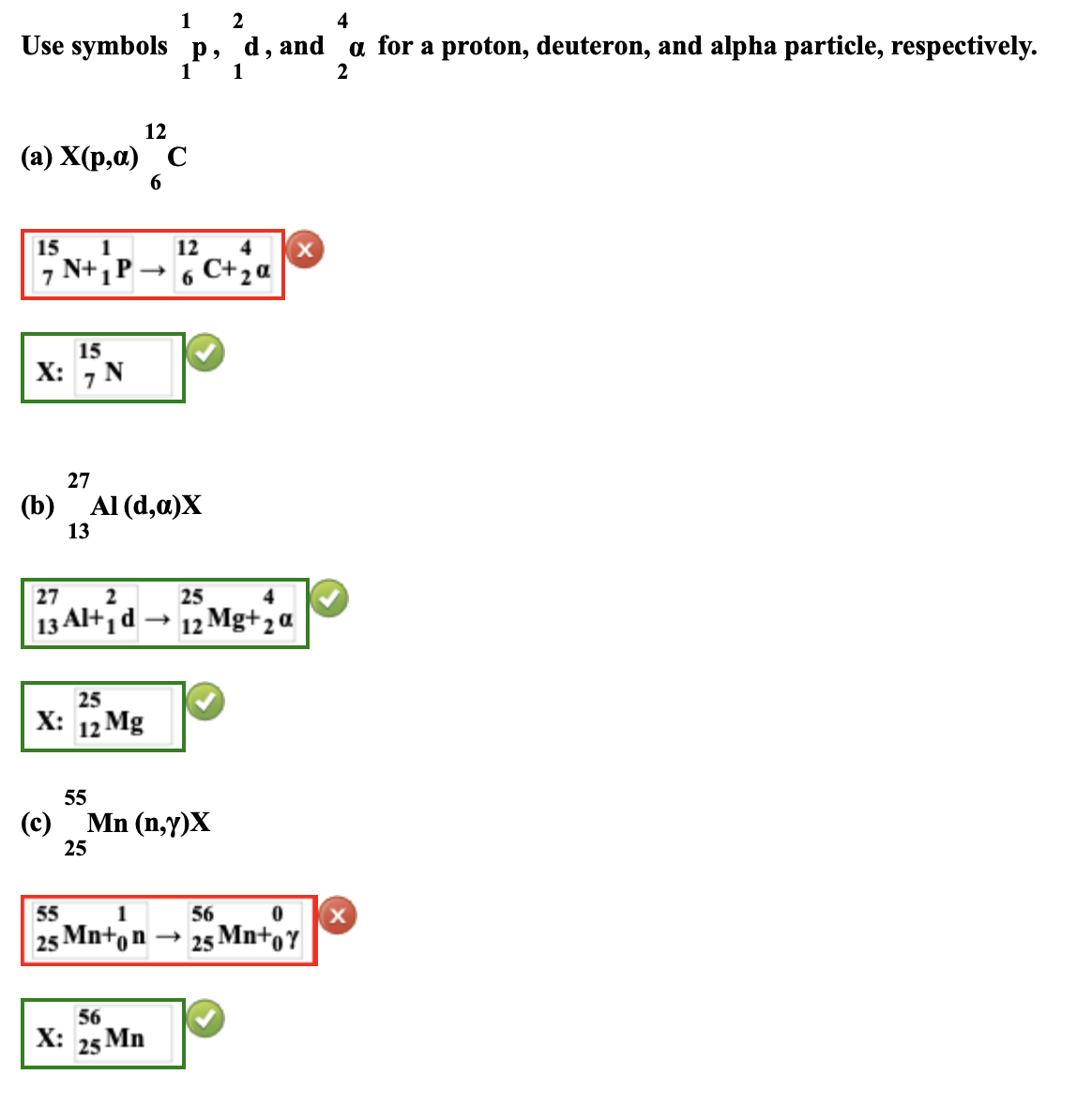 Solved Use symbols 11p,12d, and 24α for a proton, deuteron, | Chegg.com