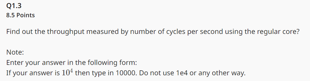 Solved 51 Points Consider one CPU core running at VDD=1 V, | Chegg.com