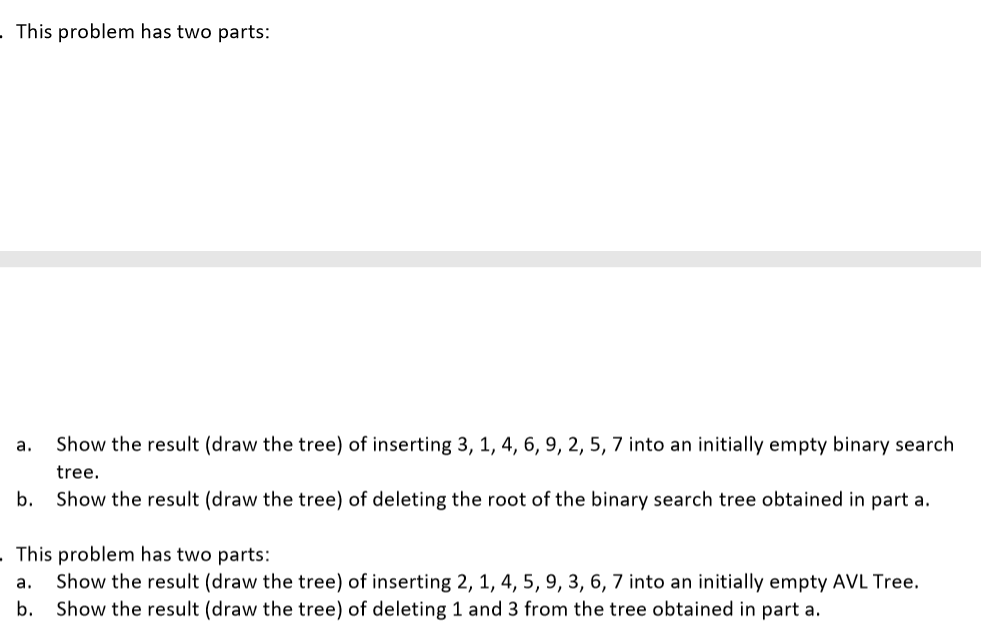 Solved . This problem has two parts: Show the result (draw | Chegg.com