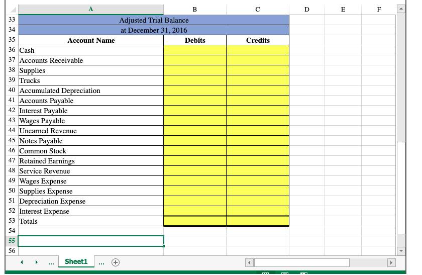 Solved Reporting adjusted account balances - Excel X Sign In | Chegg.com