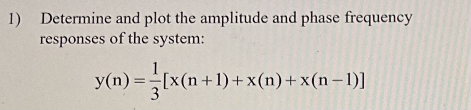 Solved Determine and plot the amplitude and phase frequency | Chegg.com