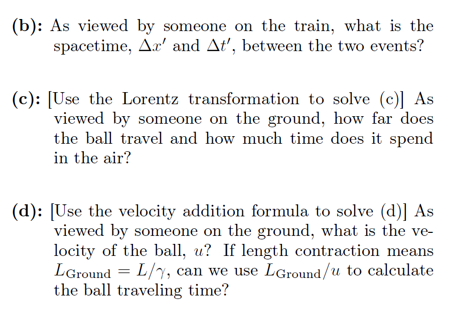 Prob. 8-3. [10 points] A train with length L moves at | Chegg.com