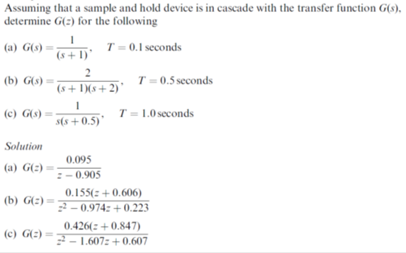 Solved Assuming that a sample and hold device is in cascade | Chegg.com