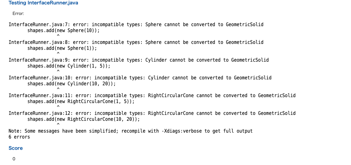 Solved GeometricSolid.java 1234 public interface | Chegg.com