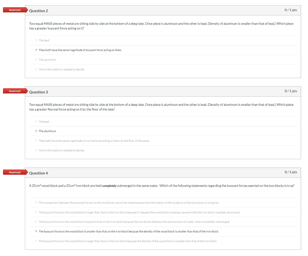 Solved 0/1 pts Incorrect Question 2 Two equal MASS pieces of | Chegg.com