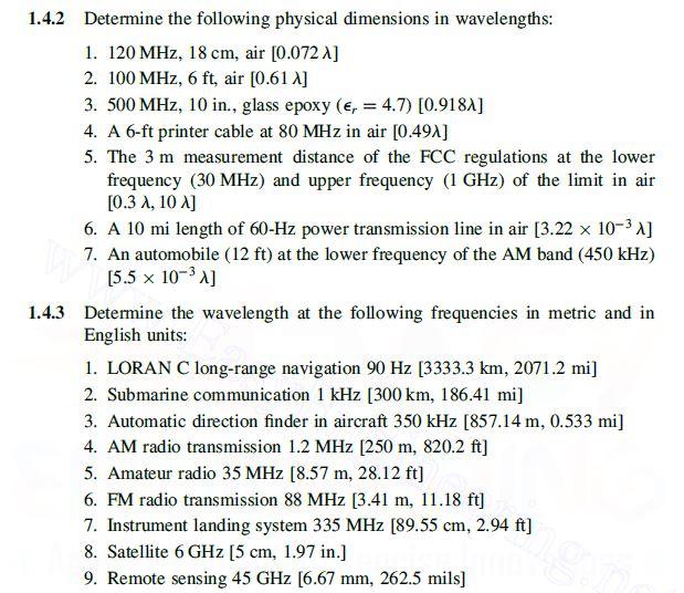 Solved 1.4.2 Determine the following physical dimensions in | Chegg.com