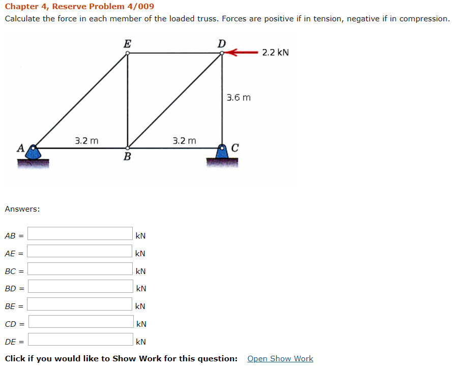 Solved Chapter 4, Reserve Problem 4/009 Calculate the force | Chegg.com