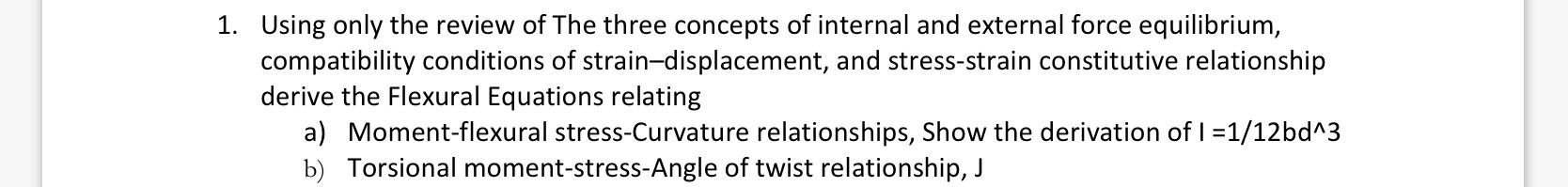 Solved Use the results of part 1.b, and rework the problem | Chegg.com