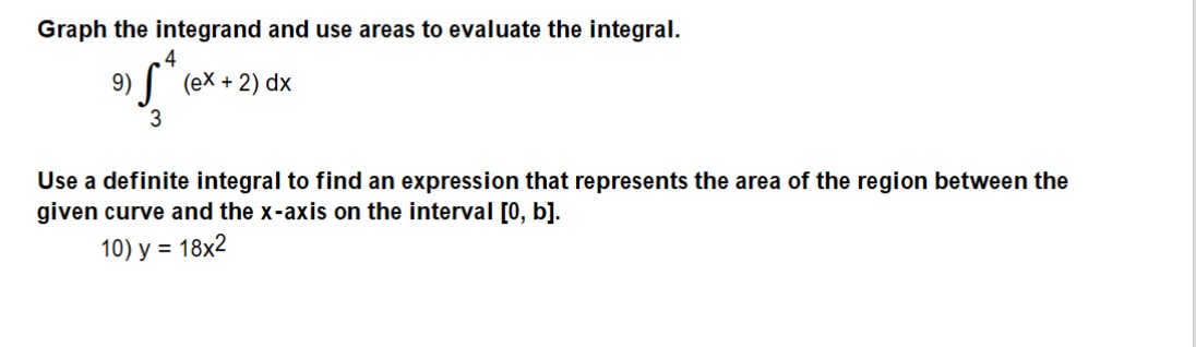 Solved Graph the integrand and use areas to evaluate the | Chegg.com