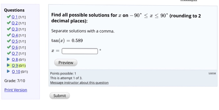 Solved Questions Find all possible solutions for on - 90'