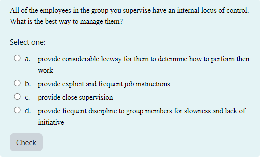 Solved All of the employees in the group you supervise have | Chegg.com