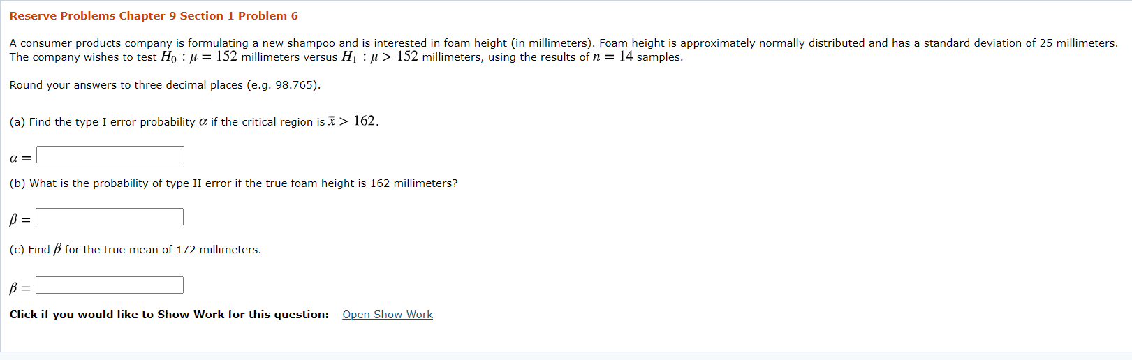 Solved Reserve Problems Chapter 9 Section 1 Problem 6 A | Chegg.com