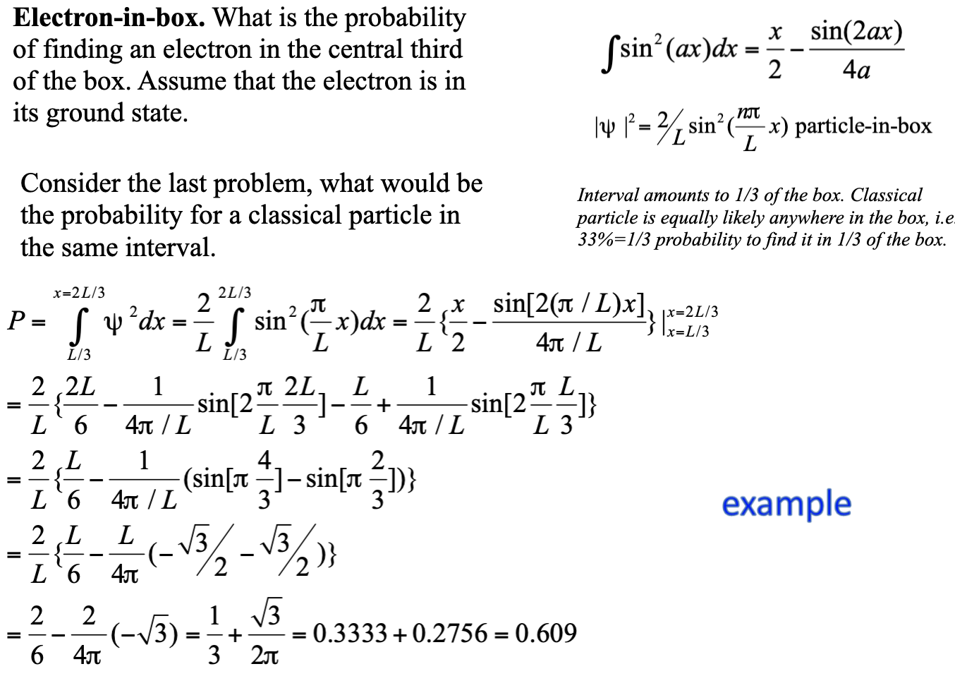 Solved Electron-in-box. What is the probability of finding | Chegg.com
