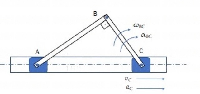 Solved At the given instant, the piston C moves to the right | Chegg.com