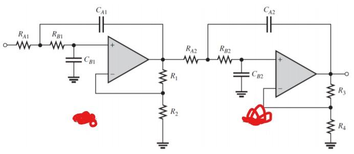 Solved For the four-pole filter in the following figure, | Chegg.com