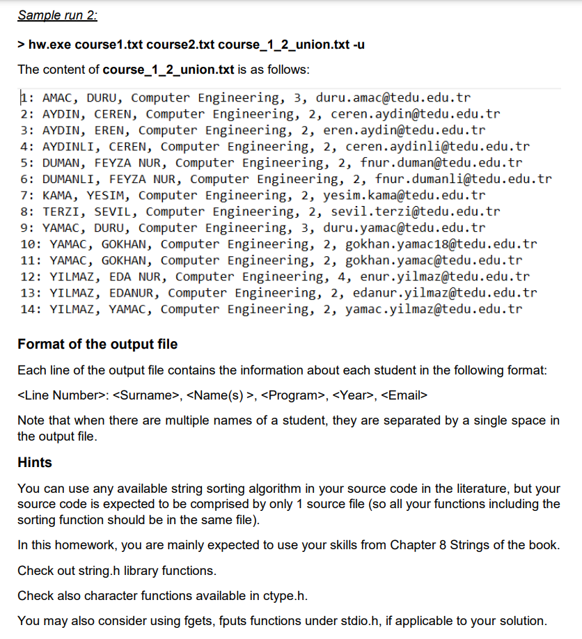Solved In this assignment, you are going to write a C | Chegg.com