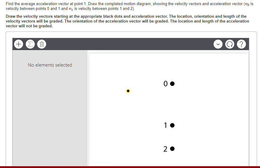 Solved Find the average acceleration vector at point 1. Draw | Chegg.com