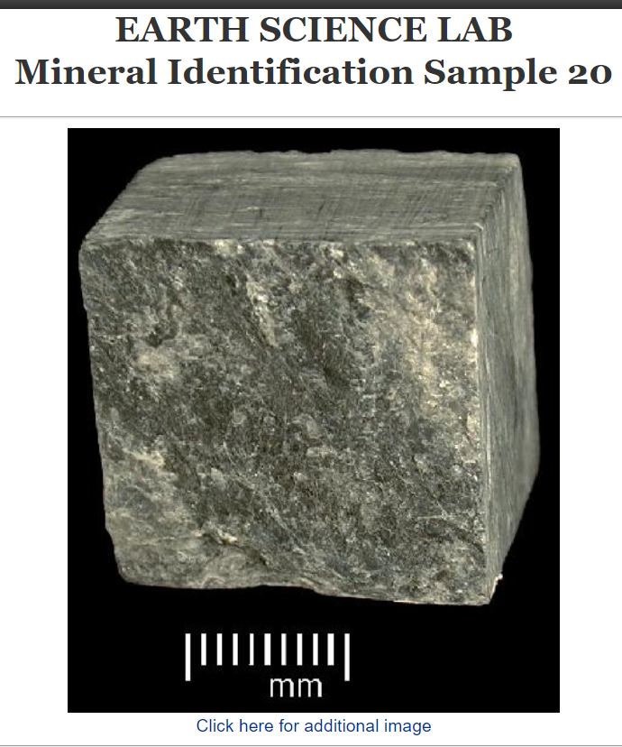 Solved EARTH SCIENCE LAB Mineral Identification Sample 18 | Chegg.com
