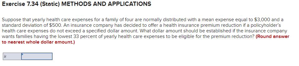 Solved Exercise 7.34 (Static) ﻿METHODS AND | Chegg.com