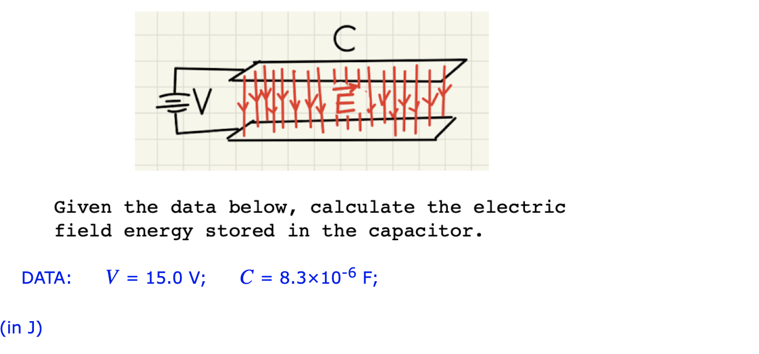 Solved Given the data below, calculate the electric field | Chegg.com