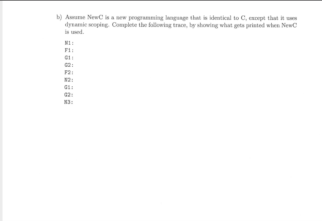 Solved 2. Consider the following program, written in C. int | Chegg.com