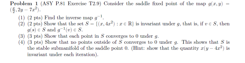 Solved Problem 1 (ASY P.81 Exercise T2.9) Consider the | Chegg.com