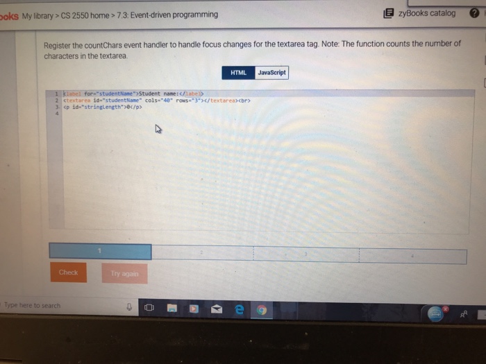 Solved ooks My library> CS 2550 home> 73: Event-driven | Chegg.com Solved ooks My library> CS 2550 home> 73: Event-driven | Chegg.com