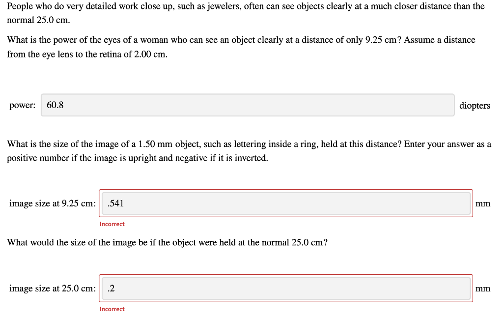 Solved Determine the image distance d; for an object do = | Chegg.com