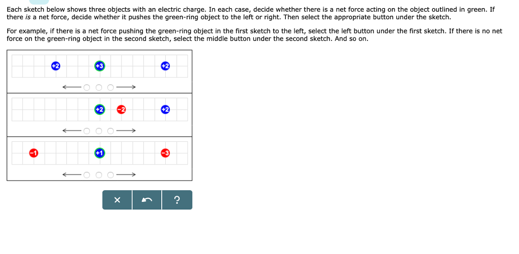 Solved Each sketch below shows three objects with an | Chegg.com