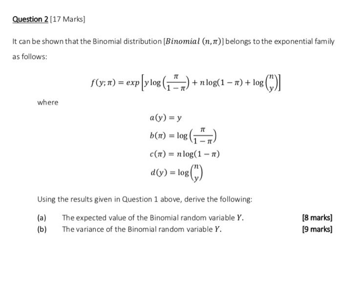 Solved Question 2 [17 Marks] It can be shown that the | Chegg.com