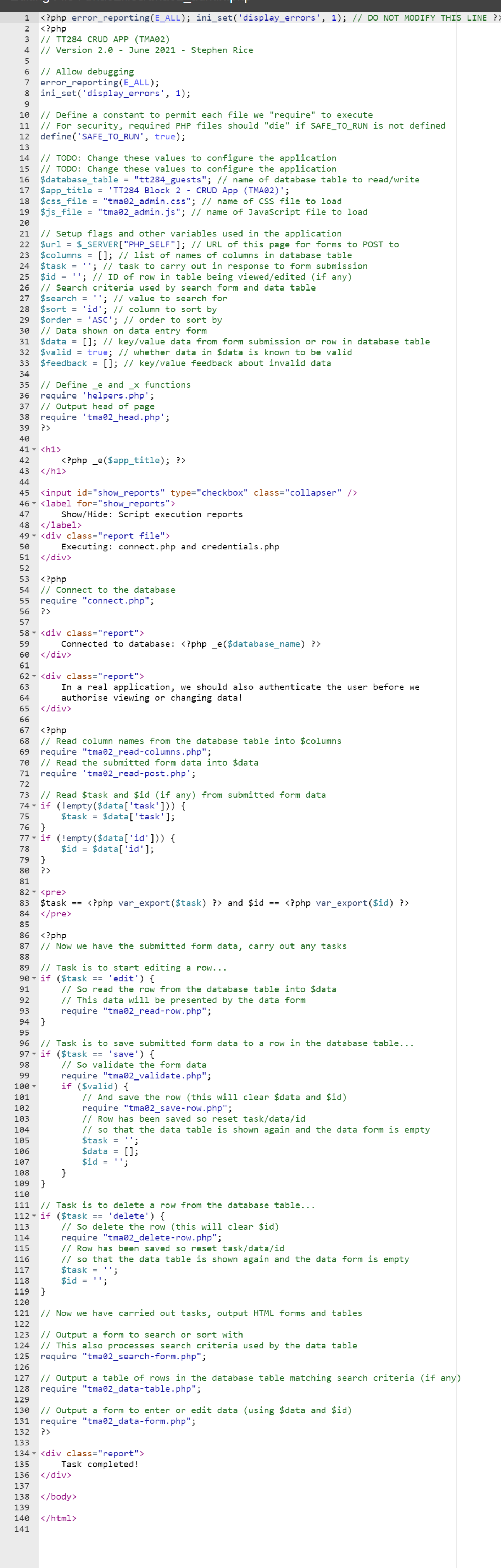 Solved Ia. Configure to use the new table Modify | Chegg.com