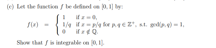 Solved This question is Mathematical Analysis : The Riemann | Chegg.com