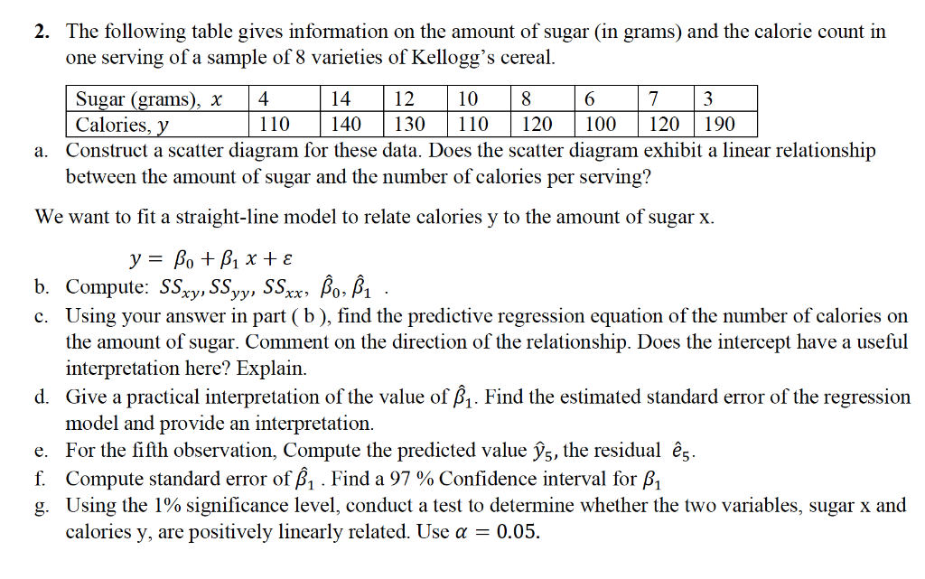 Solved 2. The following table gives information on the | Chegg.com