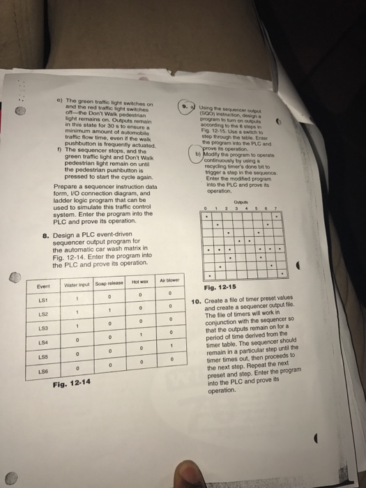 PROGRAMMING ASSIGNMENTS EOB CHAPTER 12 1. For the PLC | Chegg.com