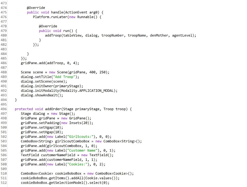 Solved I have been trying to insert help class that briefly | Chegg.com