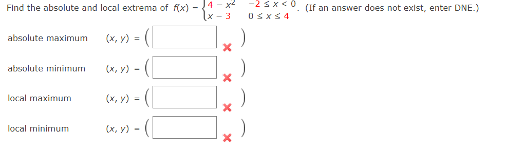 Solved Find the absolute and local extrema of | Chegg.com