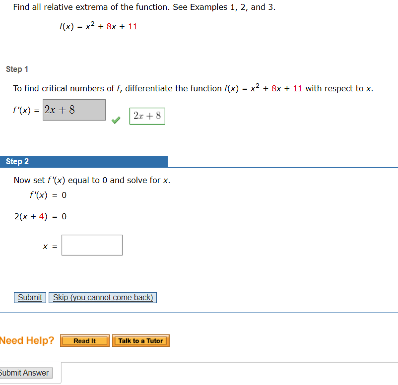 Solved Find all relative extrema of the function. See | Chegg.com