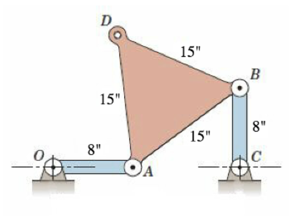 Solved the triangular plate ABD has a clockwise angular | Chegg.com