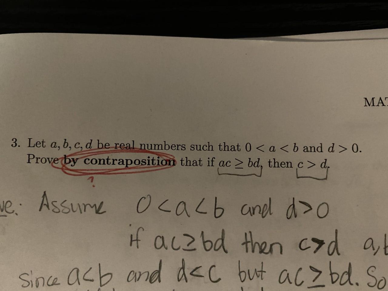 Solved 3. Let a,b,c,d be real numbers such that 00. Provedy | Chegg.com