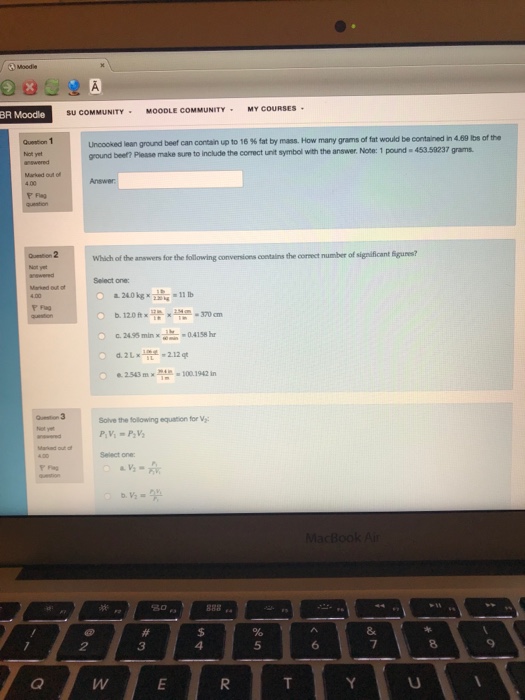 Solved BR Moodle SU COMMUNITY MOODLE COMMUNITYMY COURSES | Chegg.com
