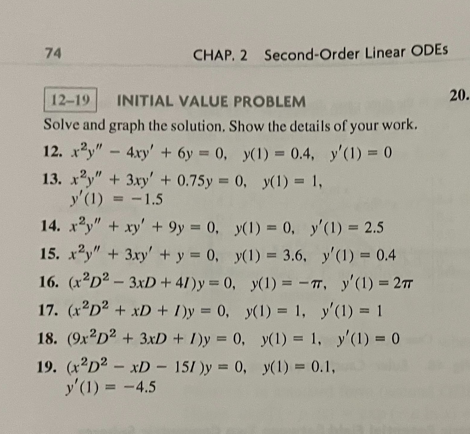 Solve and graph the solution. Show the details of | Chegg.com