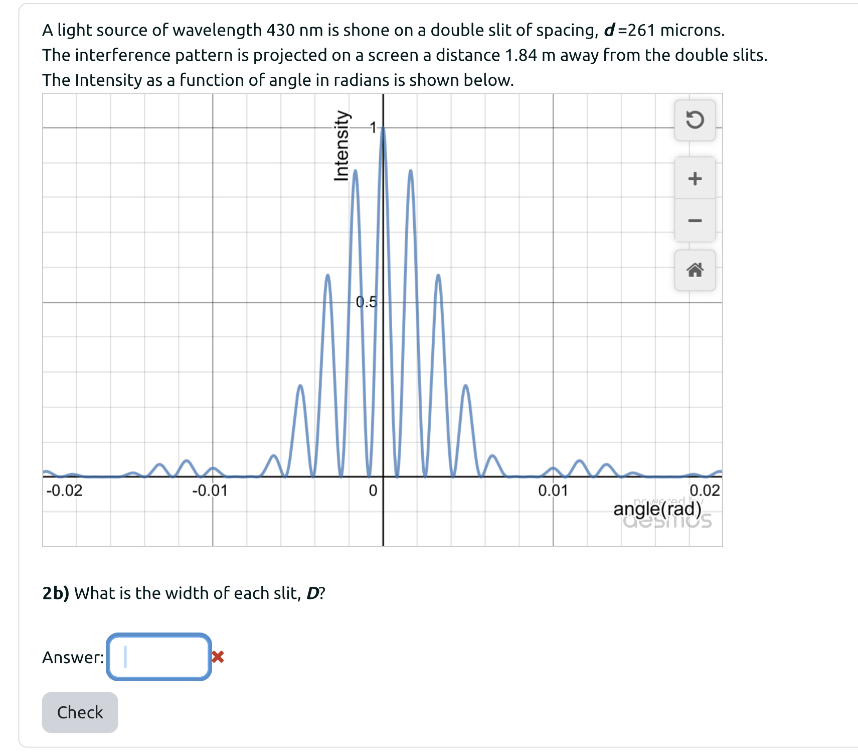 Solved A light source of wavelength 430 nm is shone on a | Chegg.com