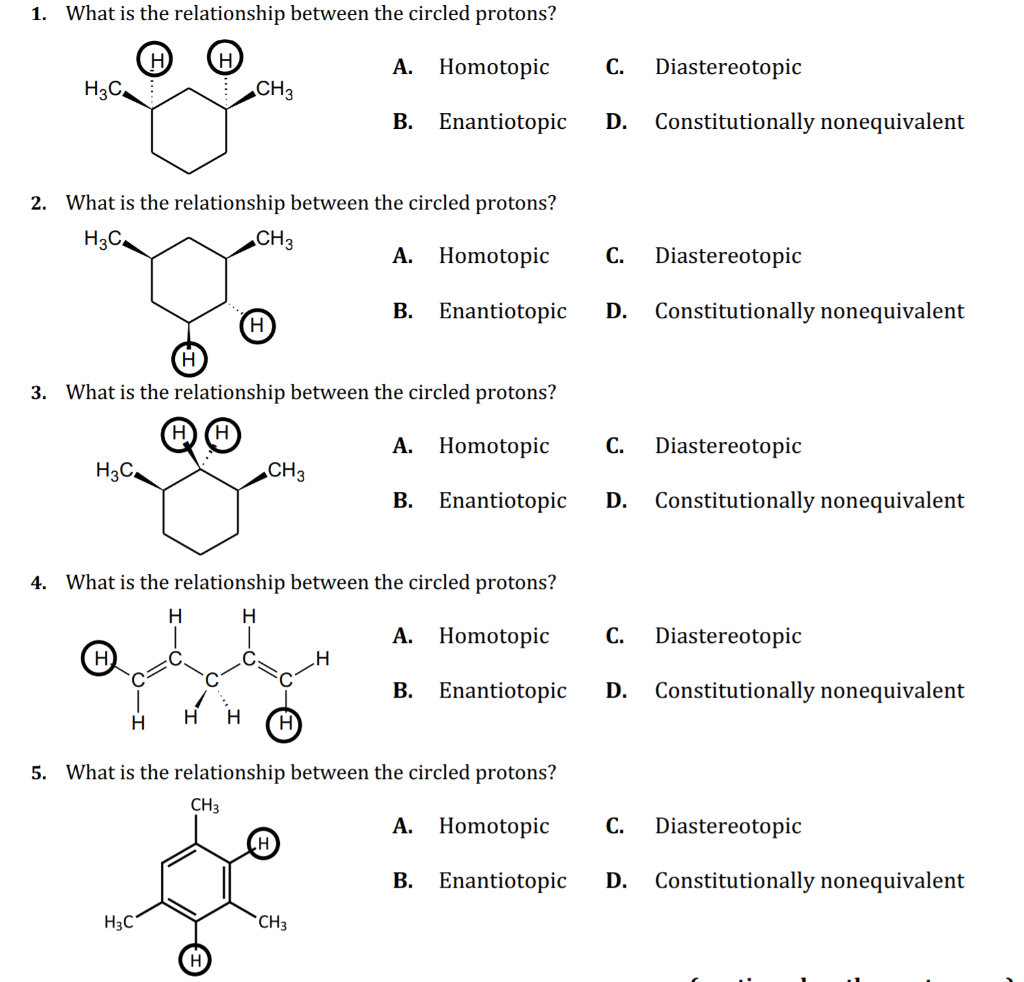Solved For each section determine whether the circled | Chegg.com