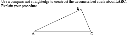 Solved Use a compass and straightedge to construct the | Chegg.com